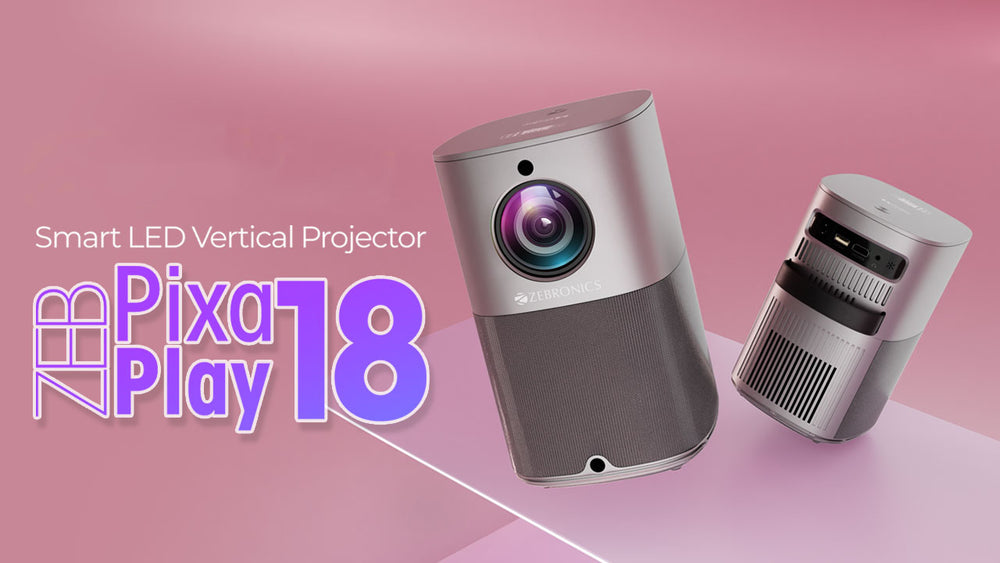 ZEB-PixaPlay 18, a Smart LED Full-HD Projector with Dolby Audio Suppor