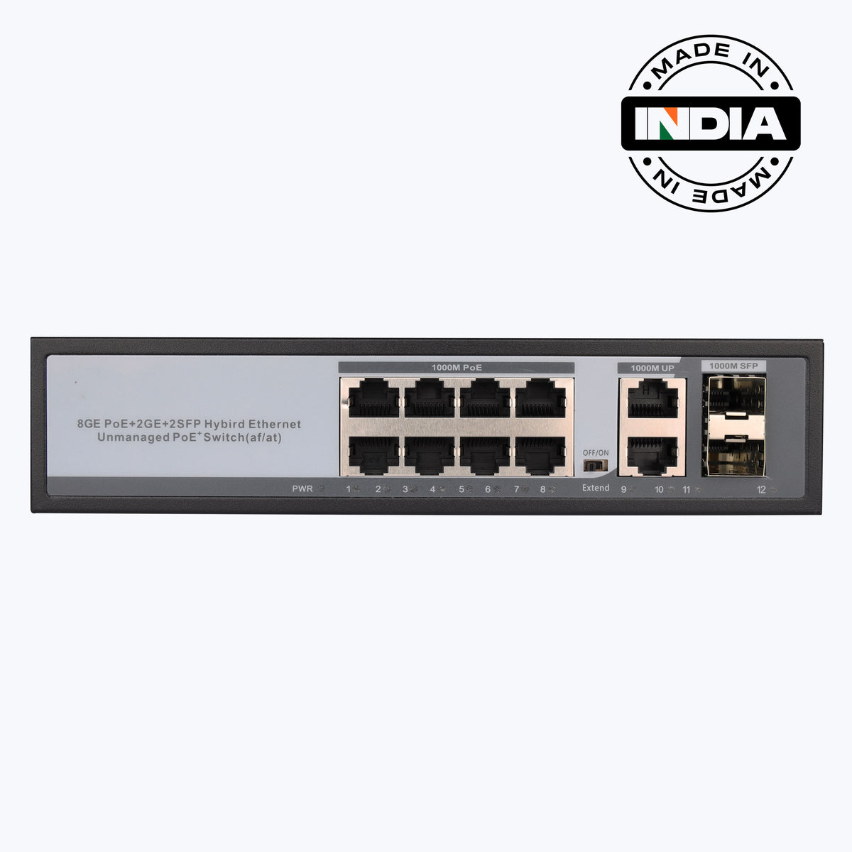 Zebronics 8PPG2UG2S - 8 Port POE Switch