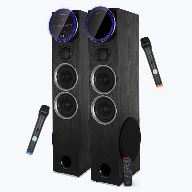 Zebronics BTM9800RUCF Tower Speaker - 200W, 2.0ch, karaoke