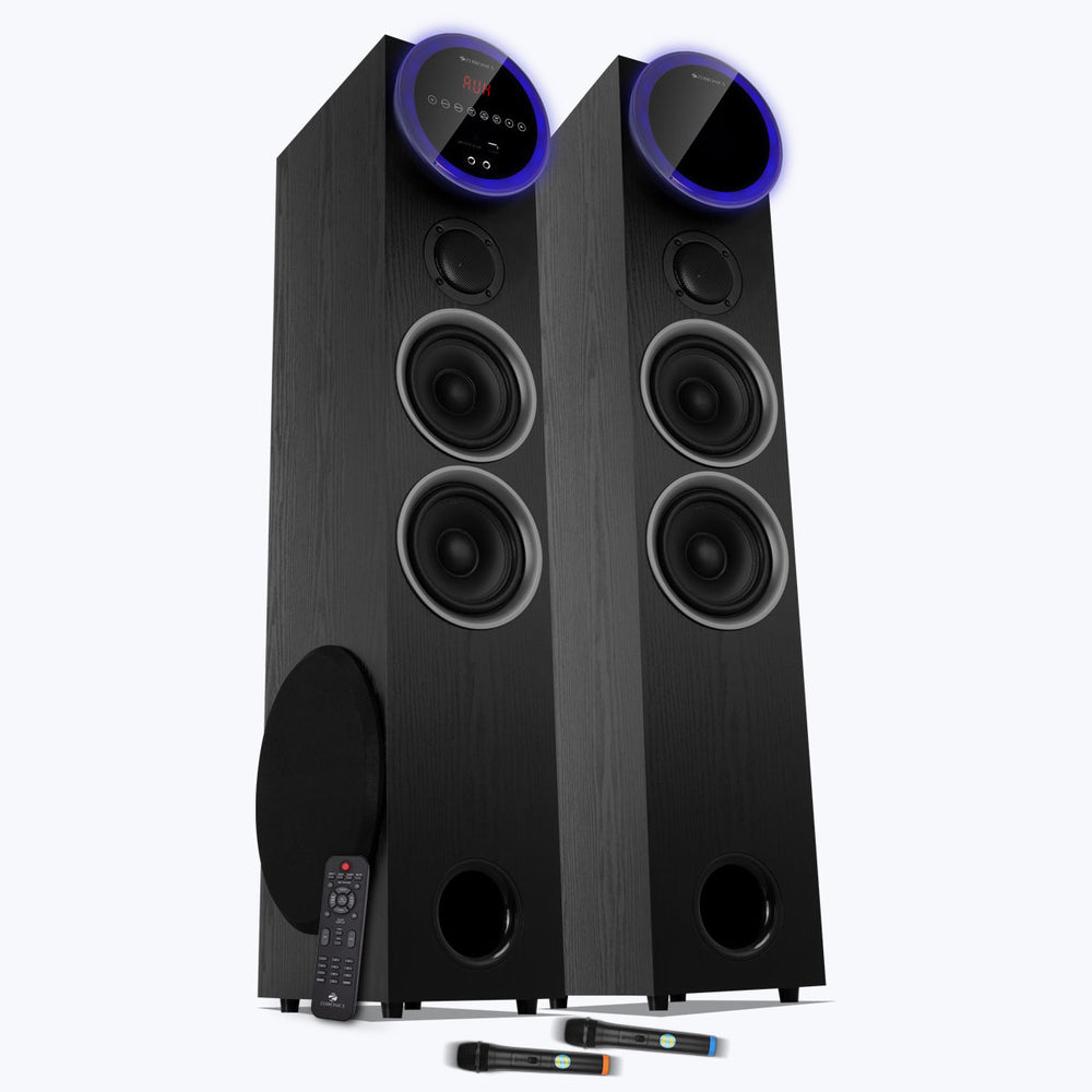 Zebronics BTM9800RUCF Tower Speaker - 200W, 2.0ch, karaoke