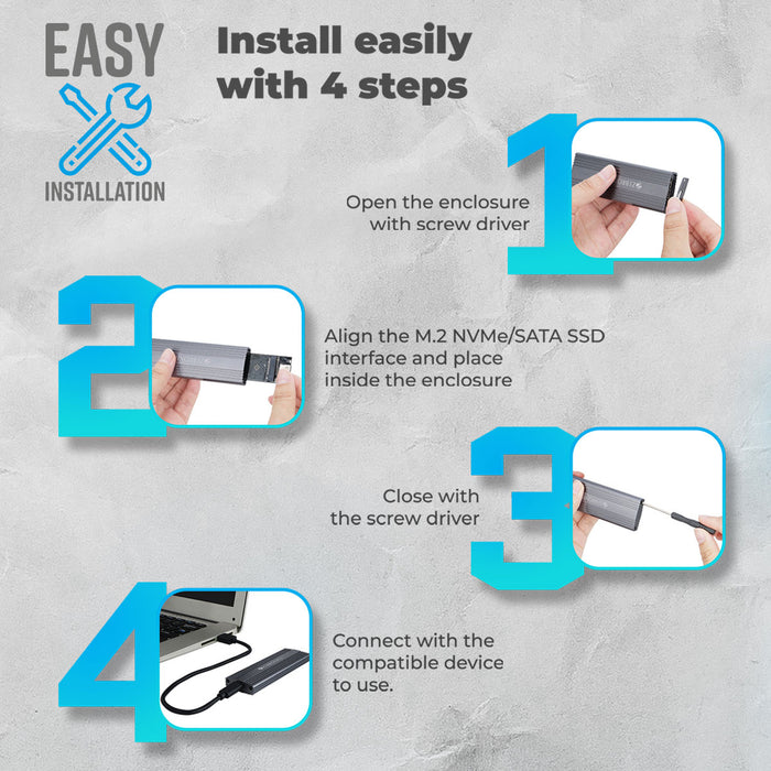 Zebronics CMN01 SSD Enclosure