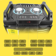 Zebronics Octane Trolley Speaker - 48W, DJ, Portable