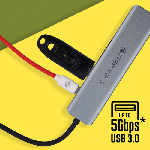 Zebronics TA700 - 7 in 1 Type C Multiport Adapter
