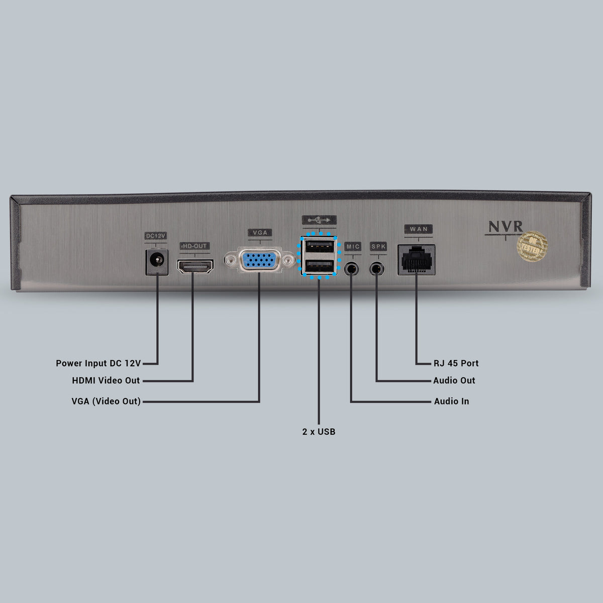 Zebronics 16CHVS6TA8M NVR Network Video Recorder