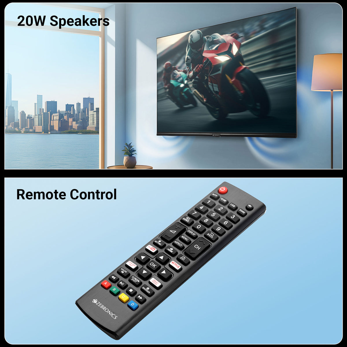 Zebronics 32P1S LED TV