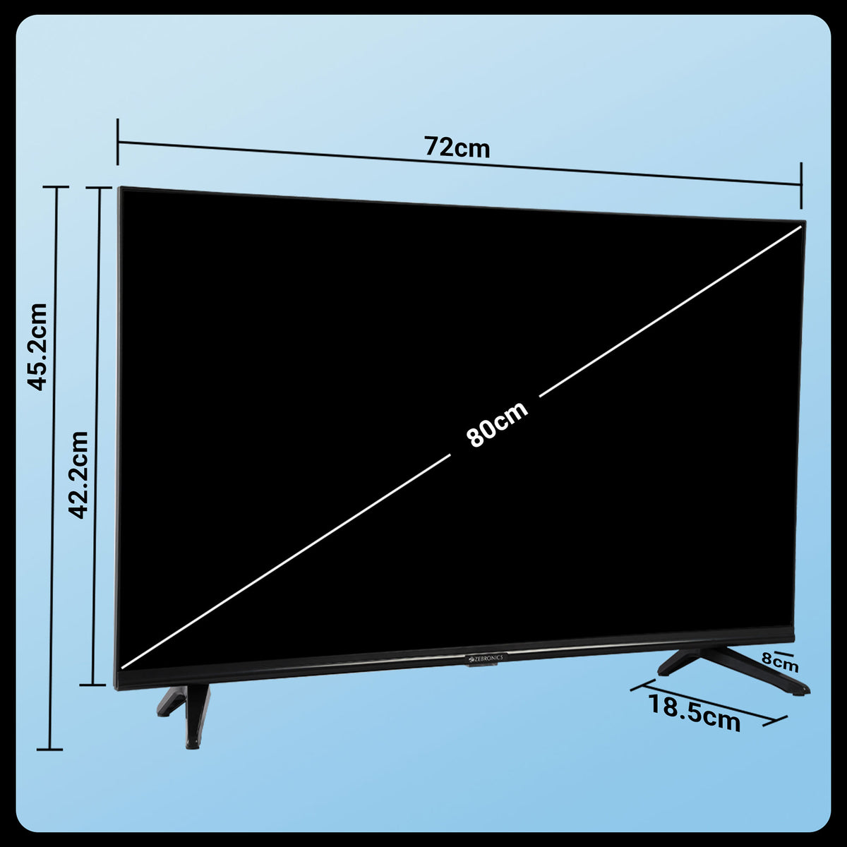Zebronics 32P1S LED TV