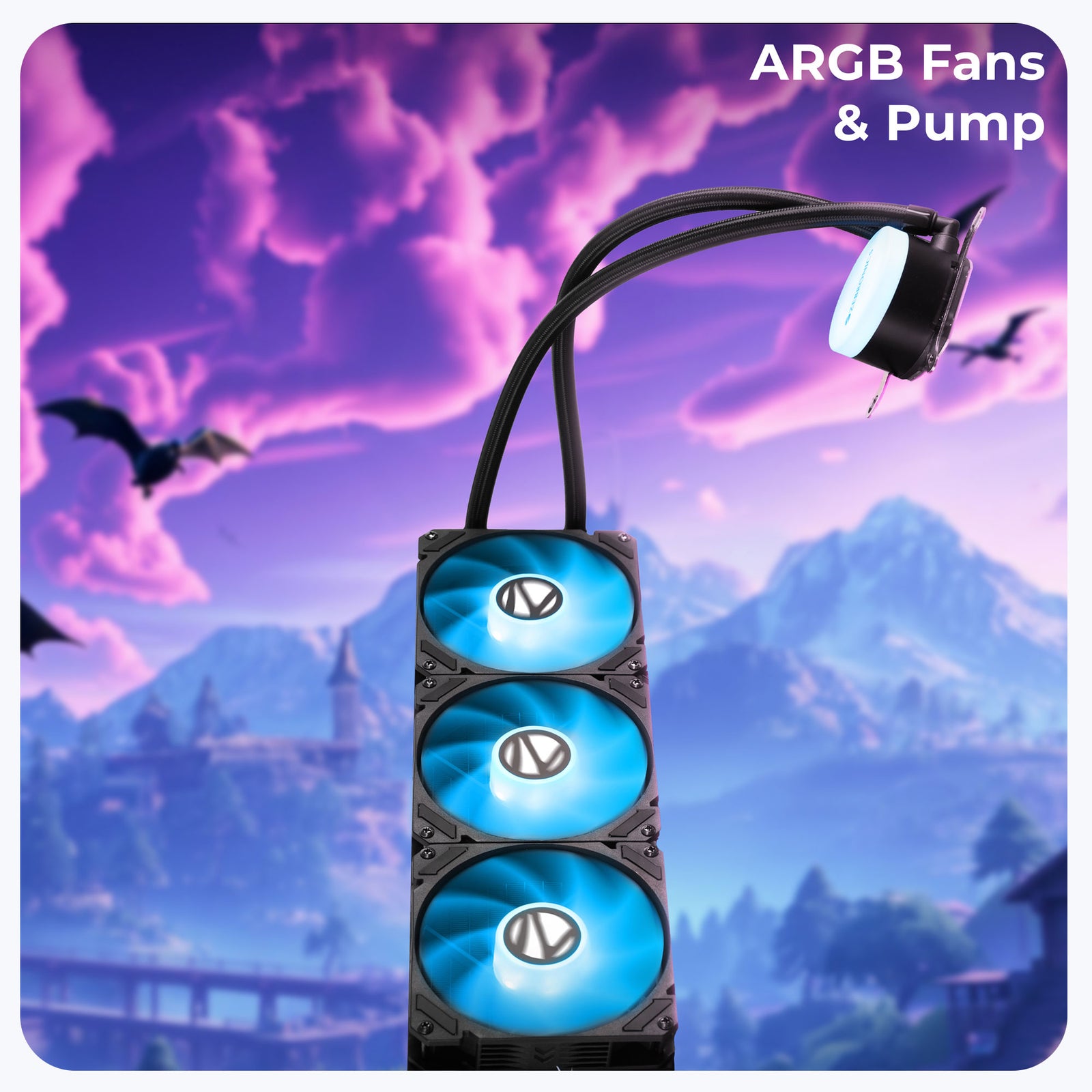 Zebronics AIO360 VB/VW AIO Cooling Fan