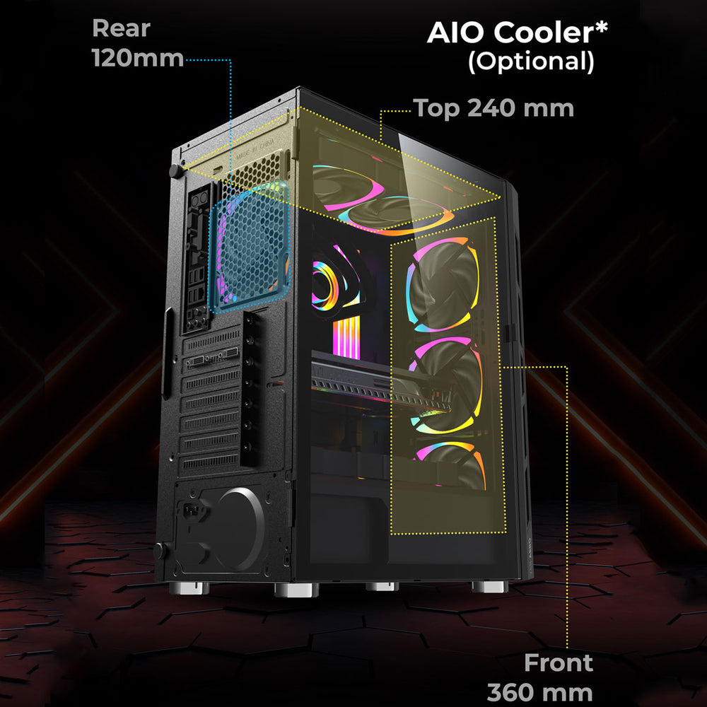 Zebronics Aero Premium Gaming Chassis