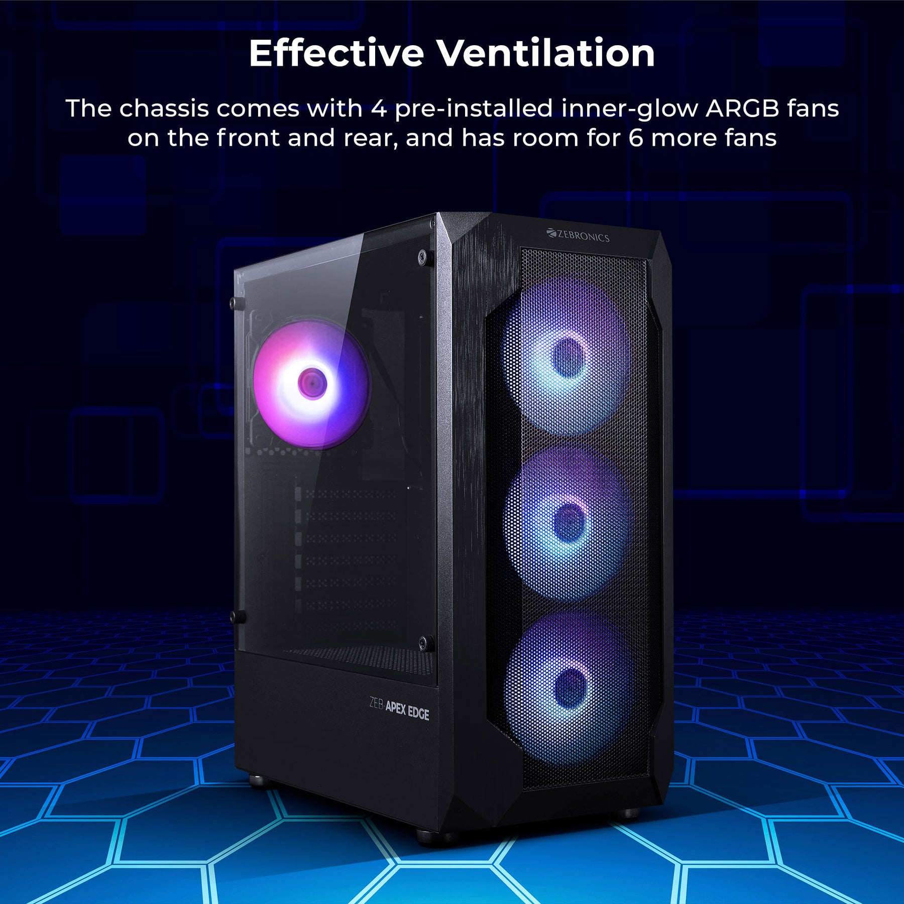 Zebronics Apex Edge Premium Gaming Chassis