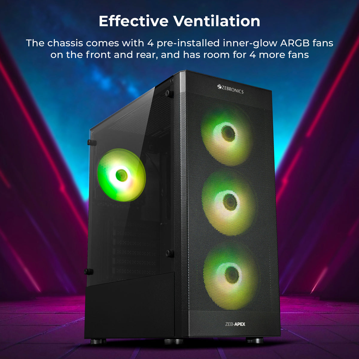 Zebronics Apex Premium Gaming Chassis