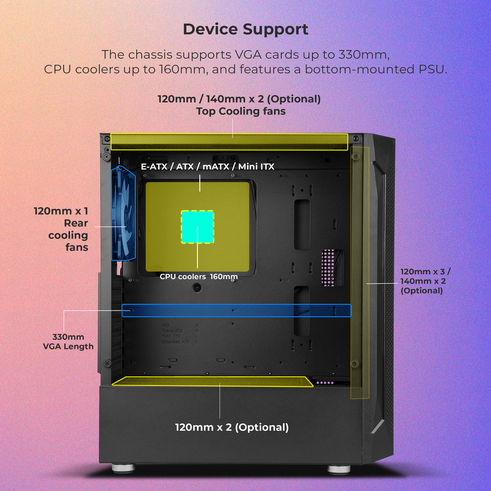Zebronics Apex Pro Premium Gaming Chassis