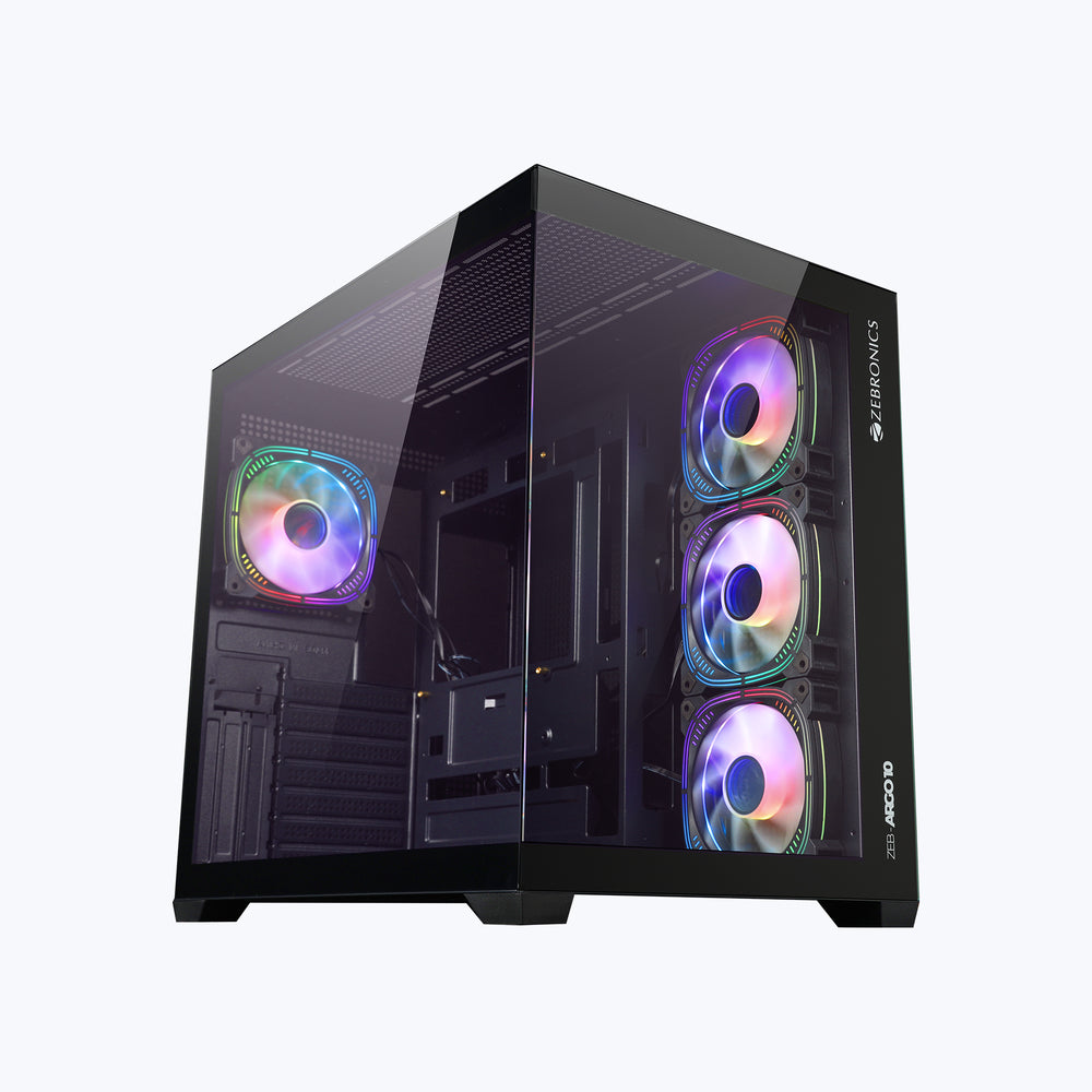 Zebronics Argo 10 B/W - Premium Gaming Chassis