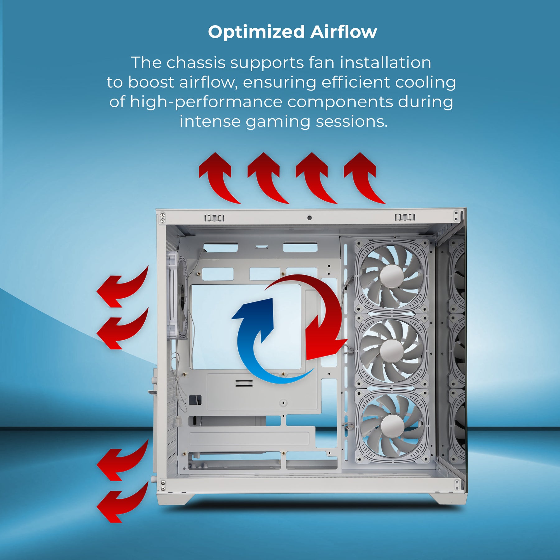 Zebronics Argo 10 B/W - Premium Gaming Chassis