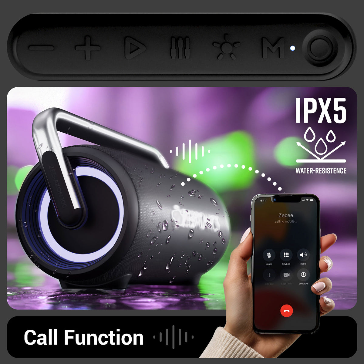 Zebronics Axon 100 Portable Wireless Speaker