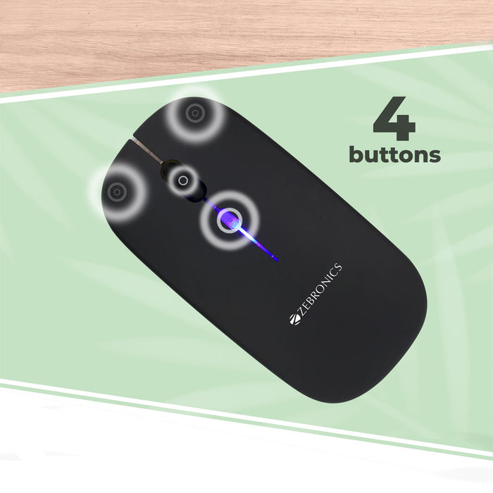 Zebronics Blanc Wireless Mouse