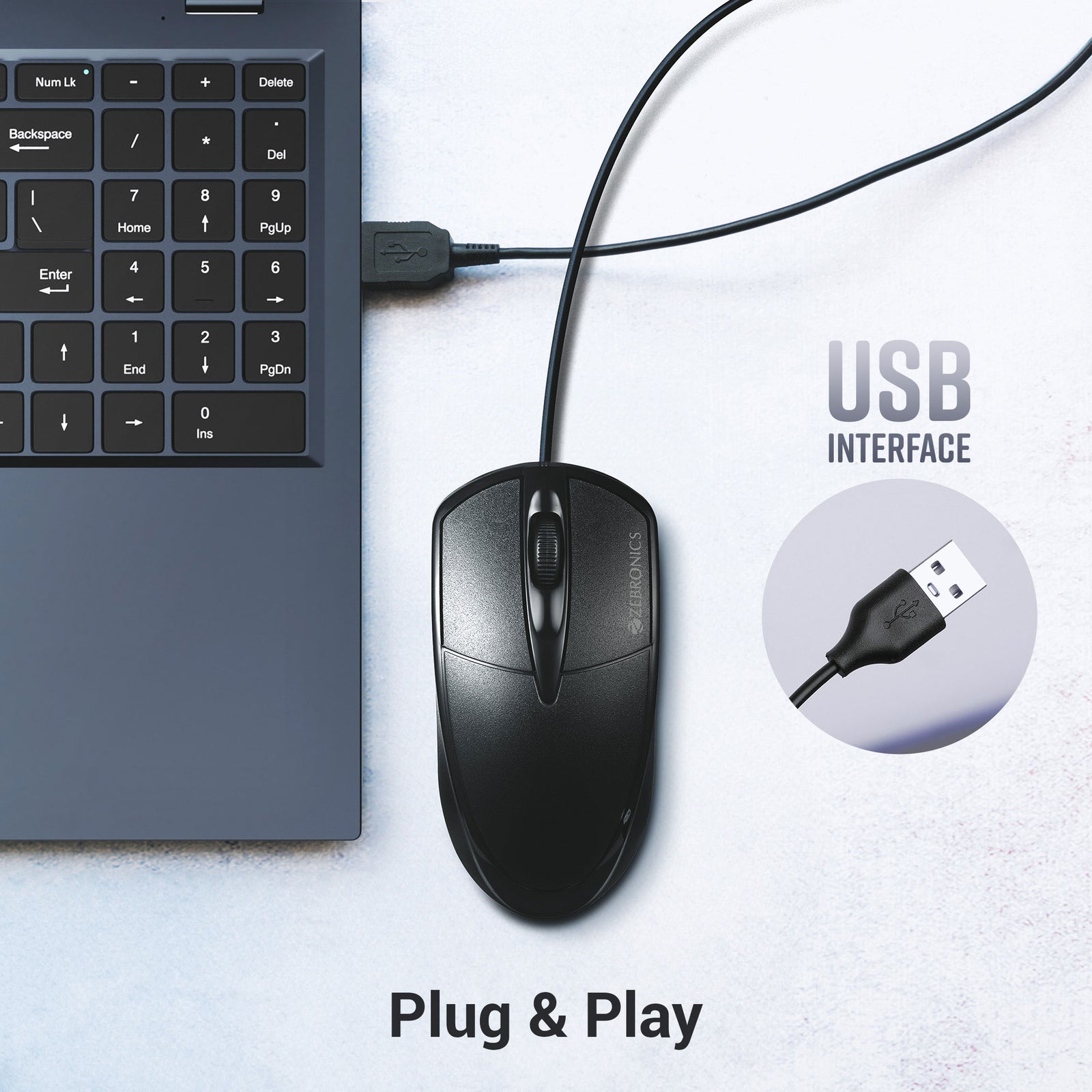 Zebronics Byte Wired Mouse