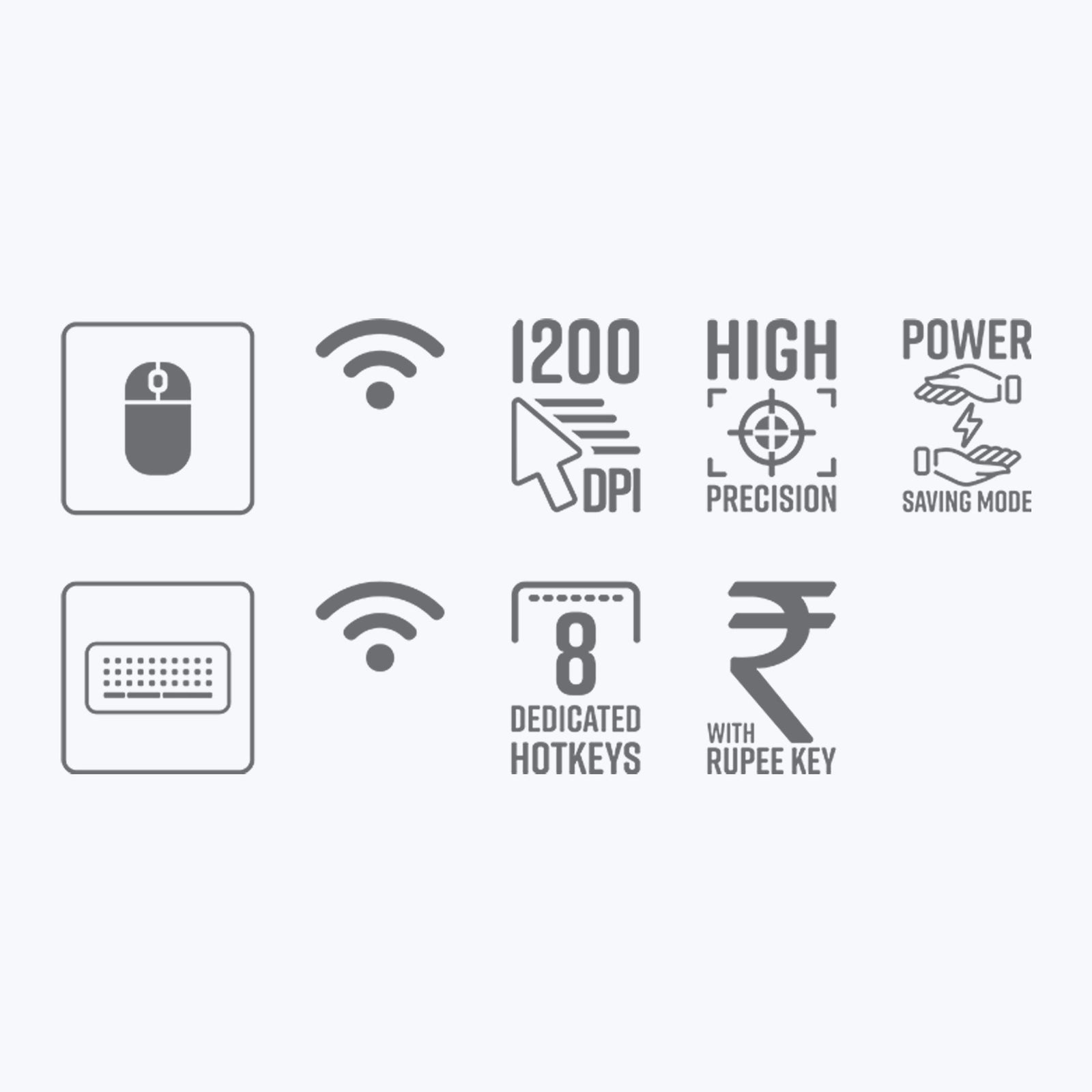 Zebronics Companion 151 Wireless Keyboard and Mouse Combo