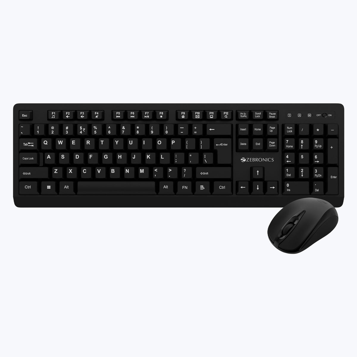 Zebronics Companion 116 Wireless Keyboard and Mouse Combo