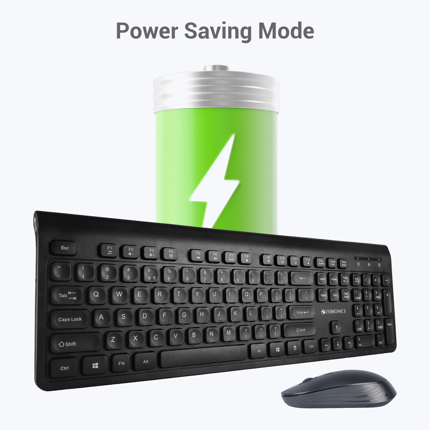 Zebronics Companion 130 wireless Keyboard and Mouse Combo