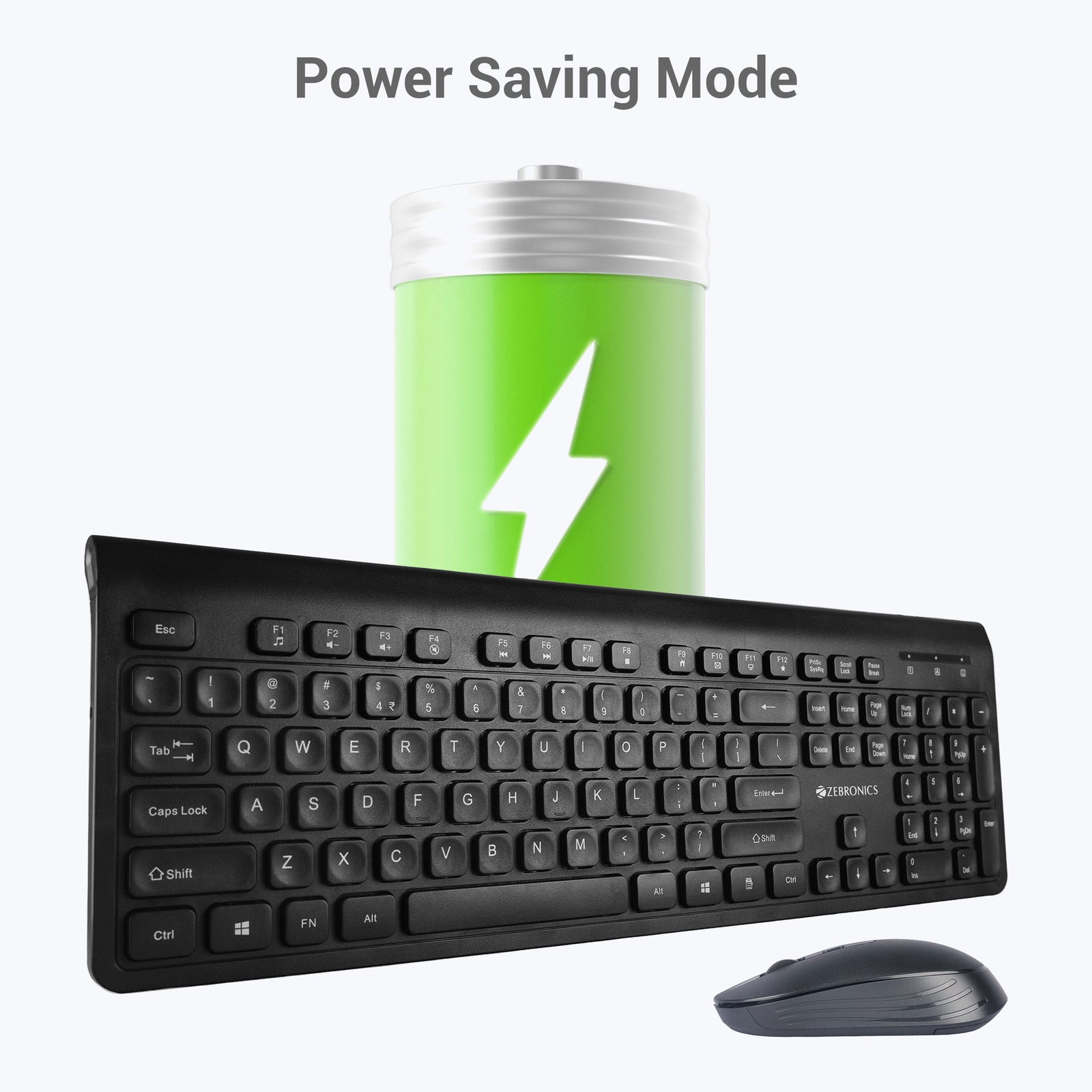 Zebronics Companion 130 wireless Keyboard and Mouse Combo