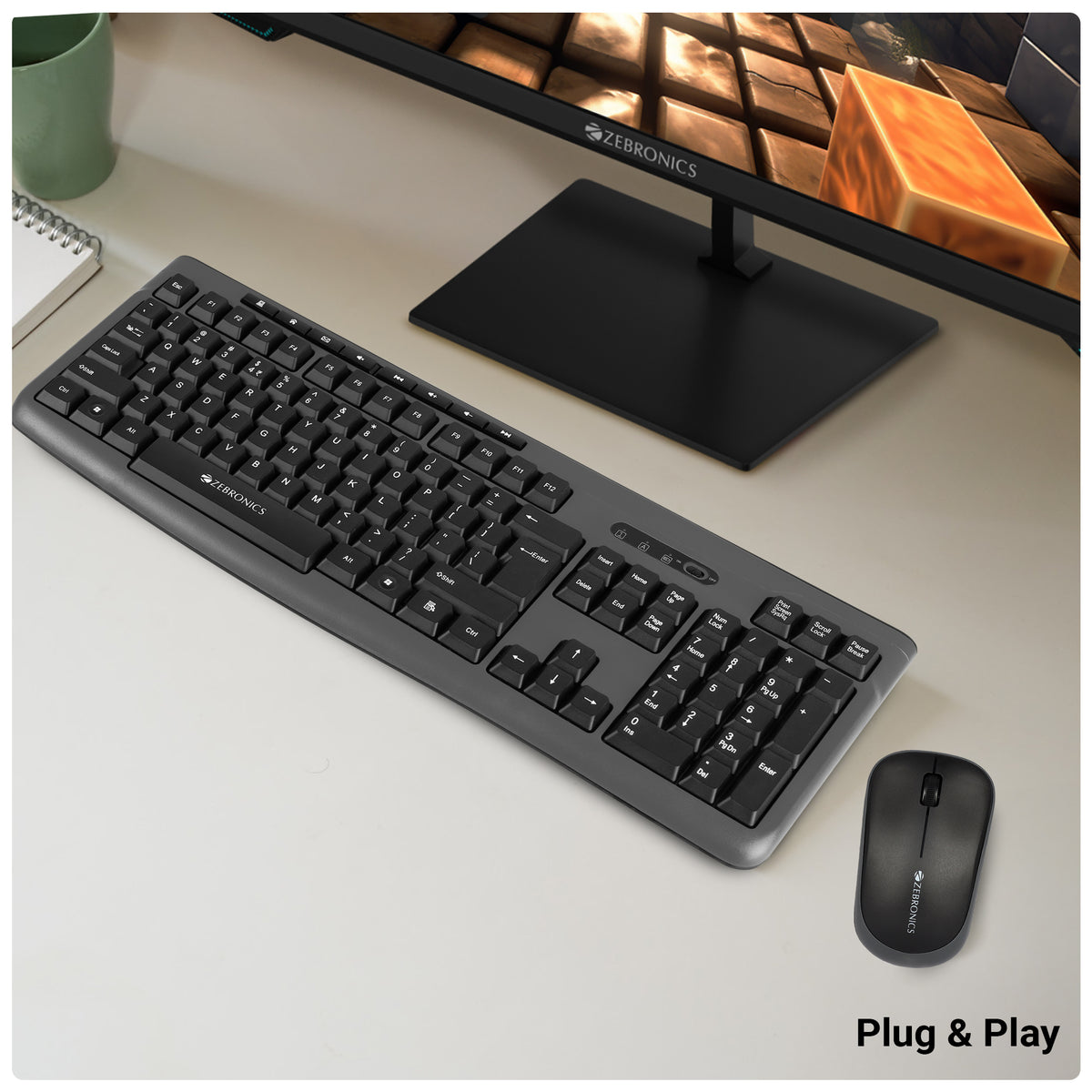 Zebronics Companion 112 Wireless keyboard and Mouse Combo