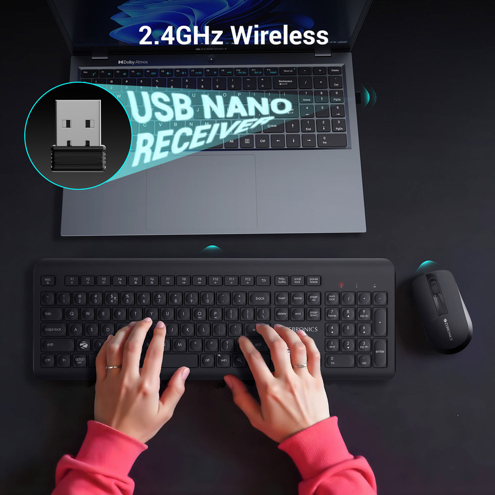 Zebronics Companion 203 Wireless Keyboard and Mouse combo