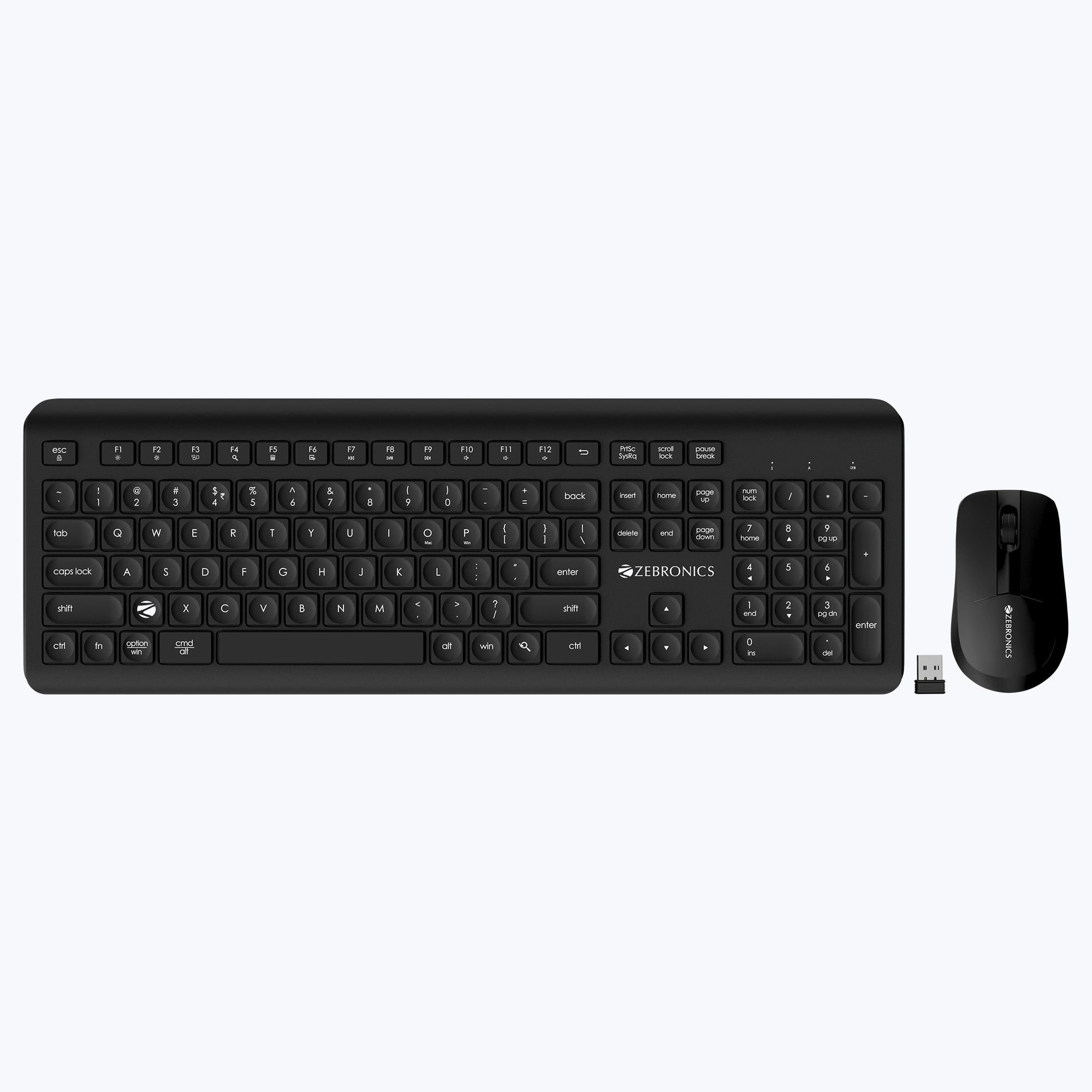Zebronics Companion 203 - Wireless Keyboard and Mouse combo