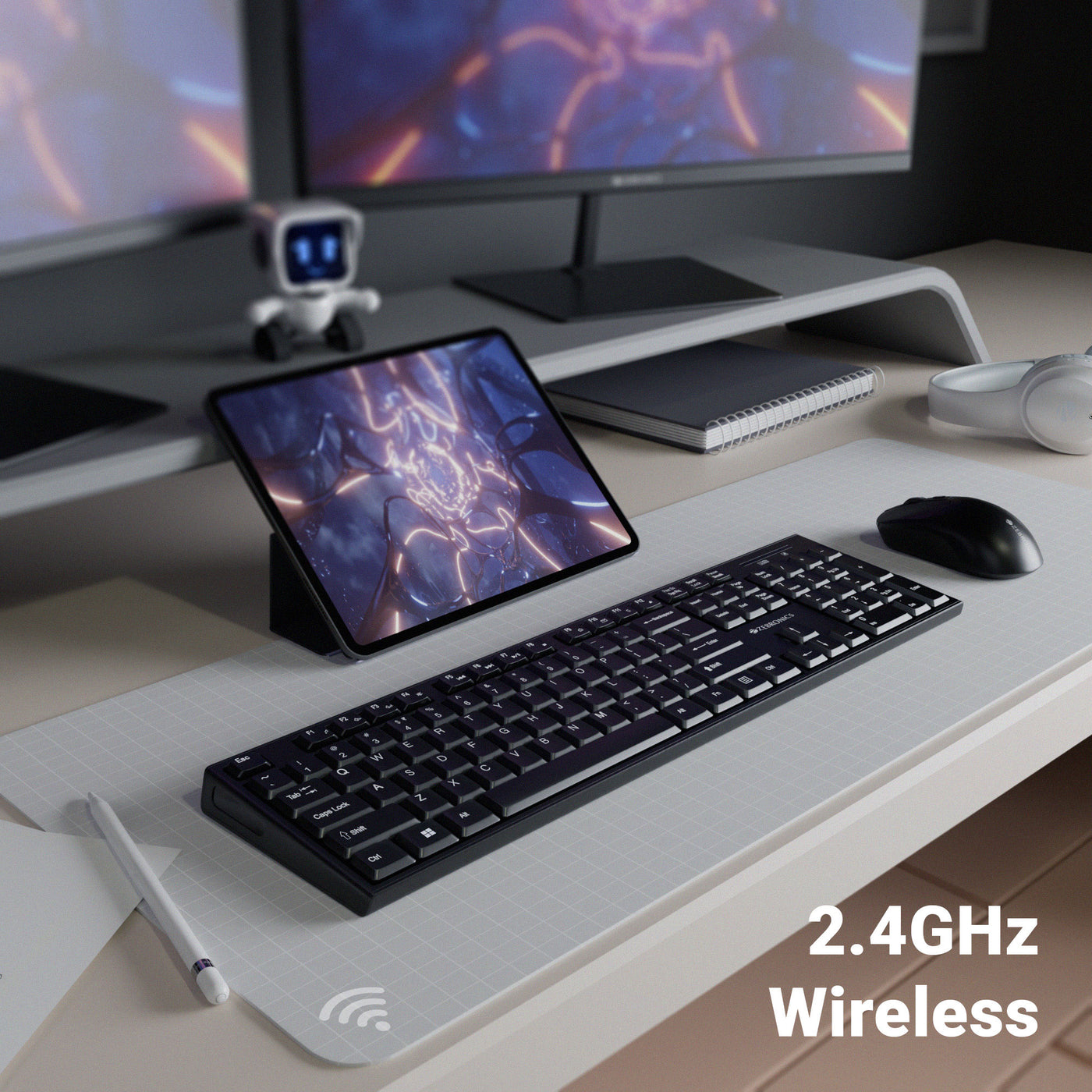 Zebronics Companion 304 Wireless Keyboard and Mouse Combo