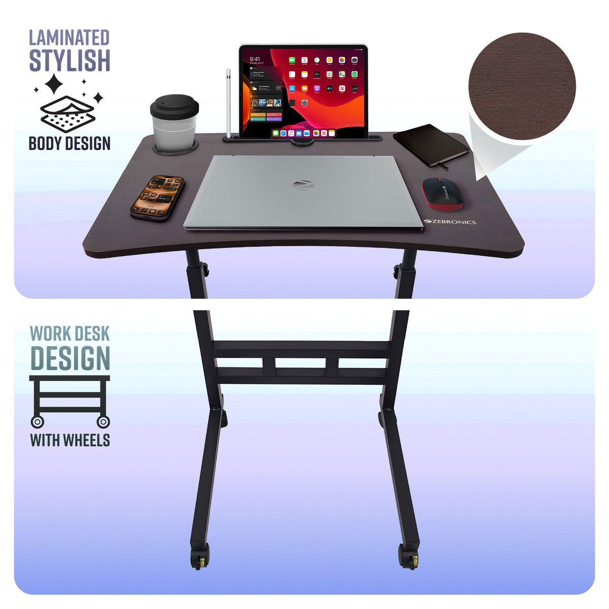 Zebronics DOW Y1 foldable laptop table