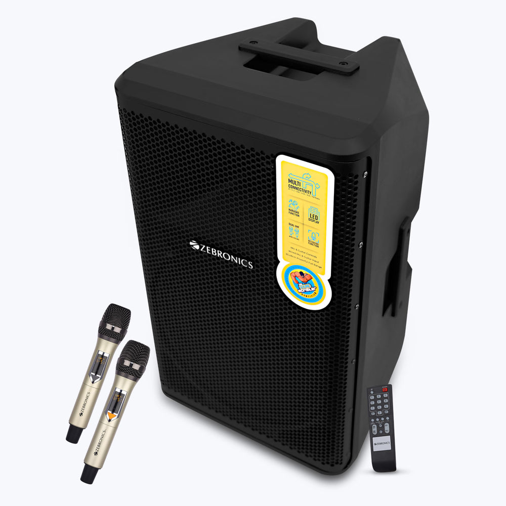 Zebronics Epic DJ speaker - 300W, guitar input, karaoke