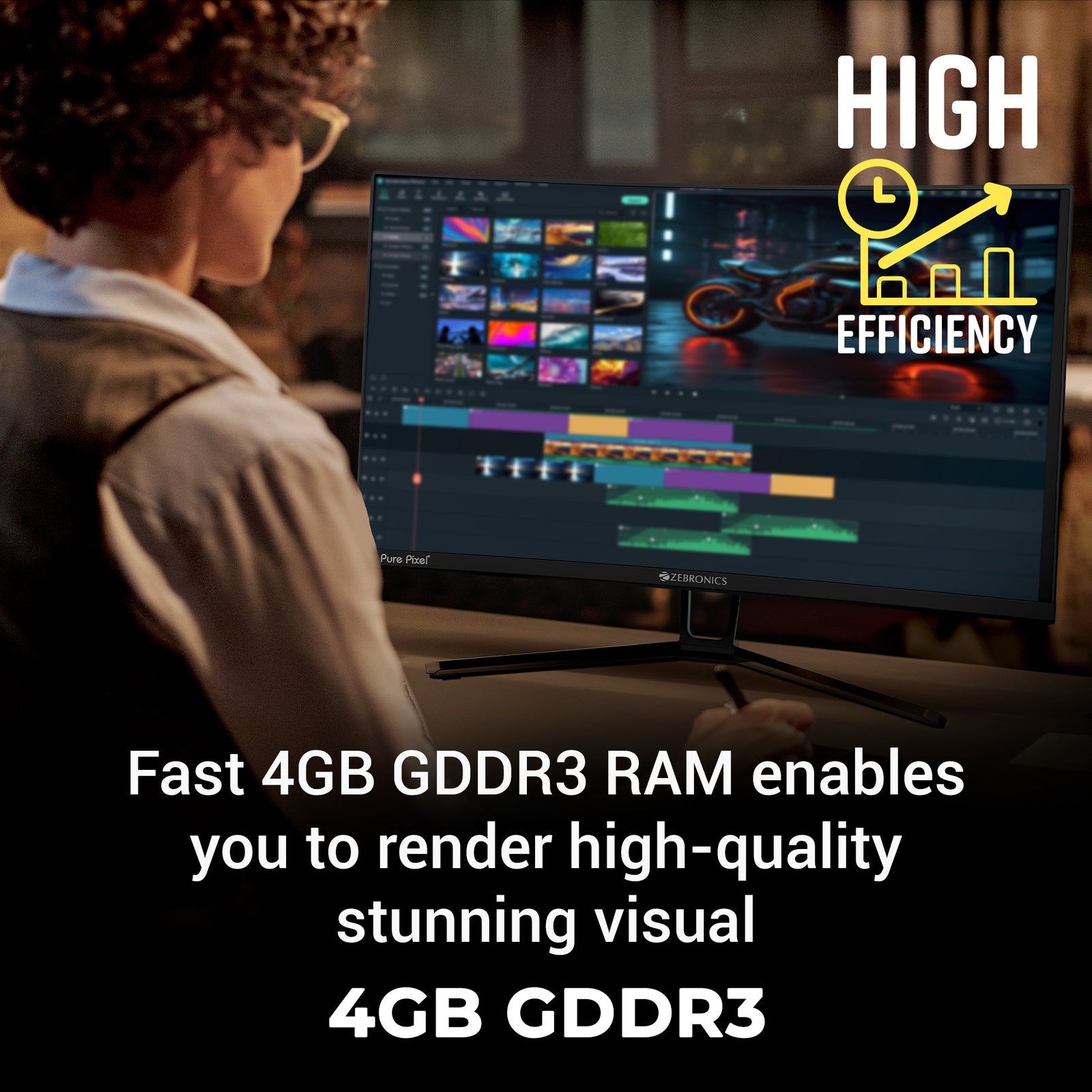 Zebronics GT740-4GD3 - Graphics Card