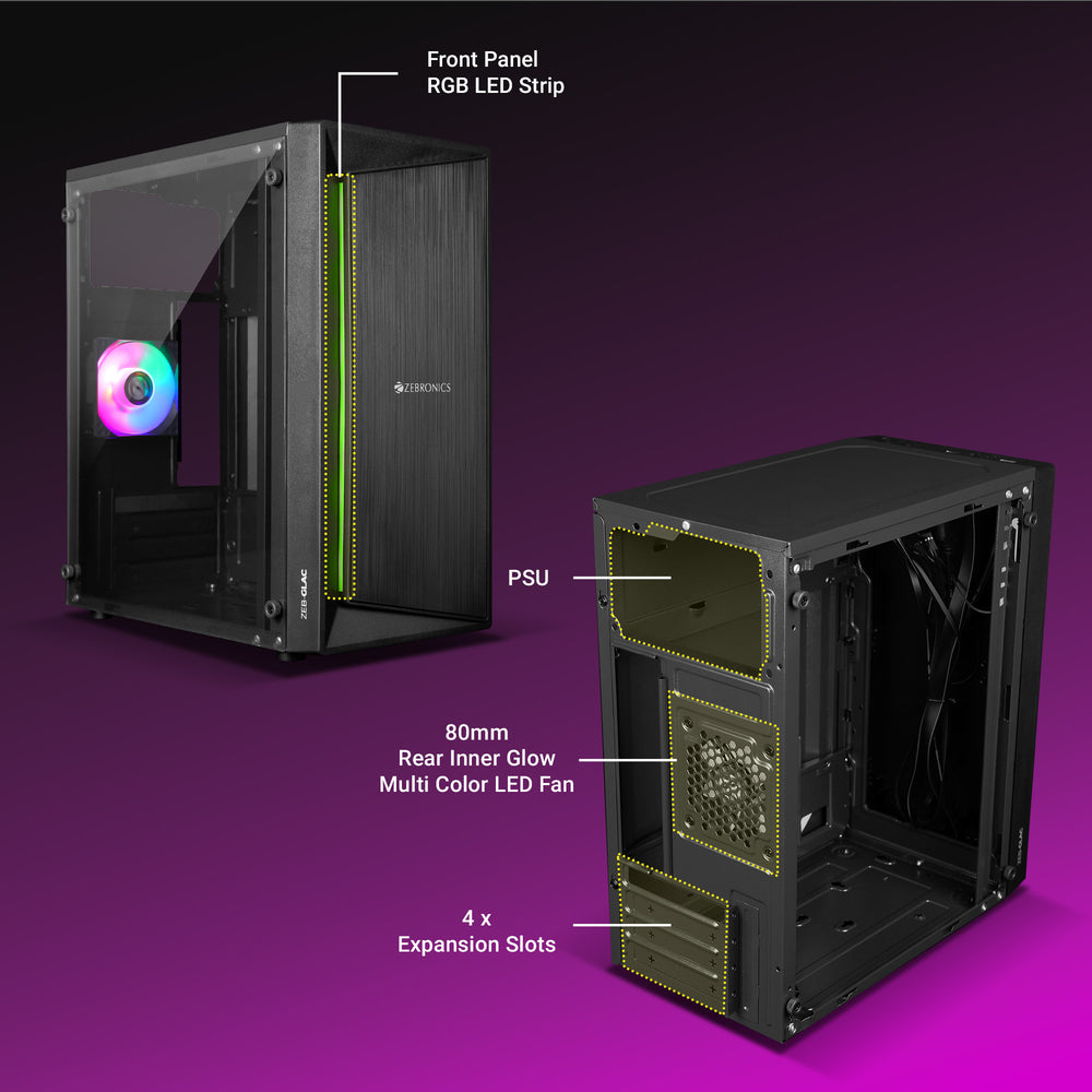 Zebronics Glac Premium Gaming Chassis