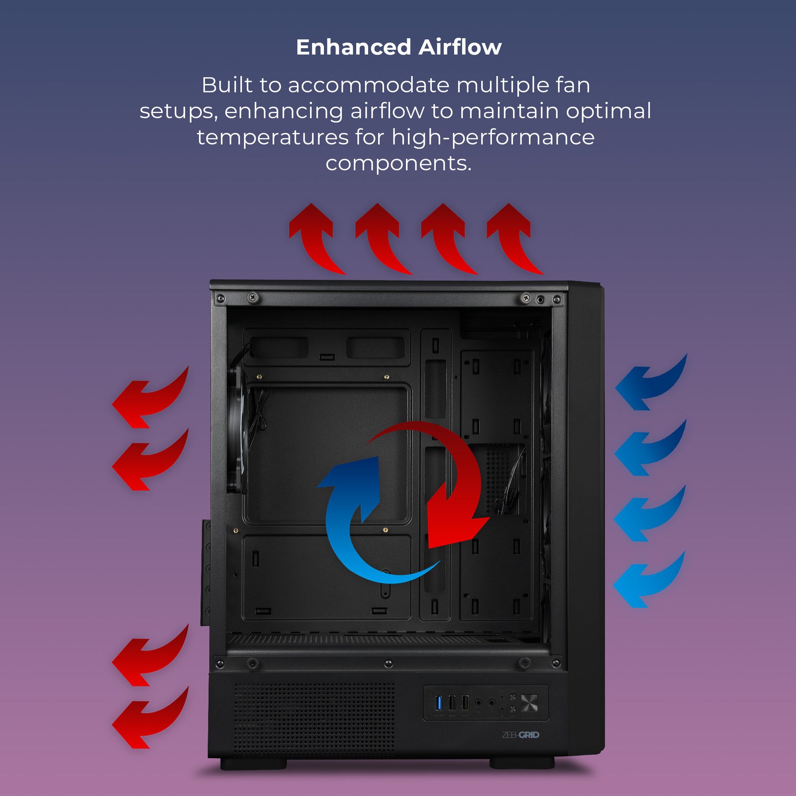 Zebronics Grid Premium Gaming Chassis