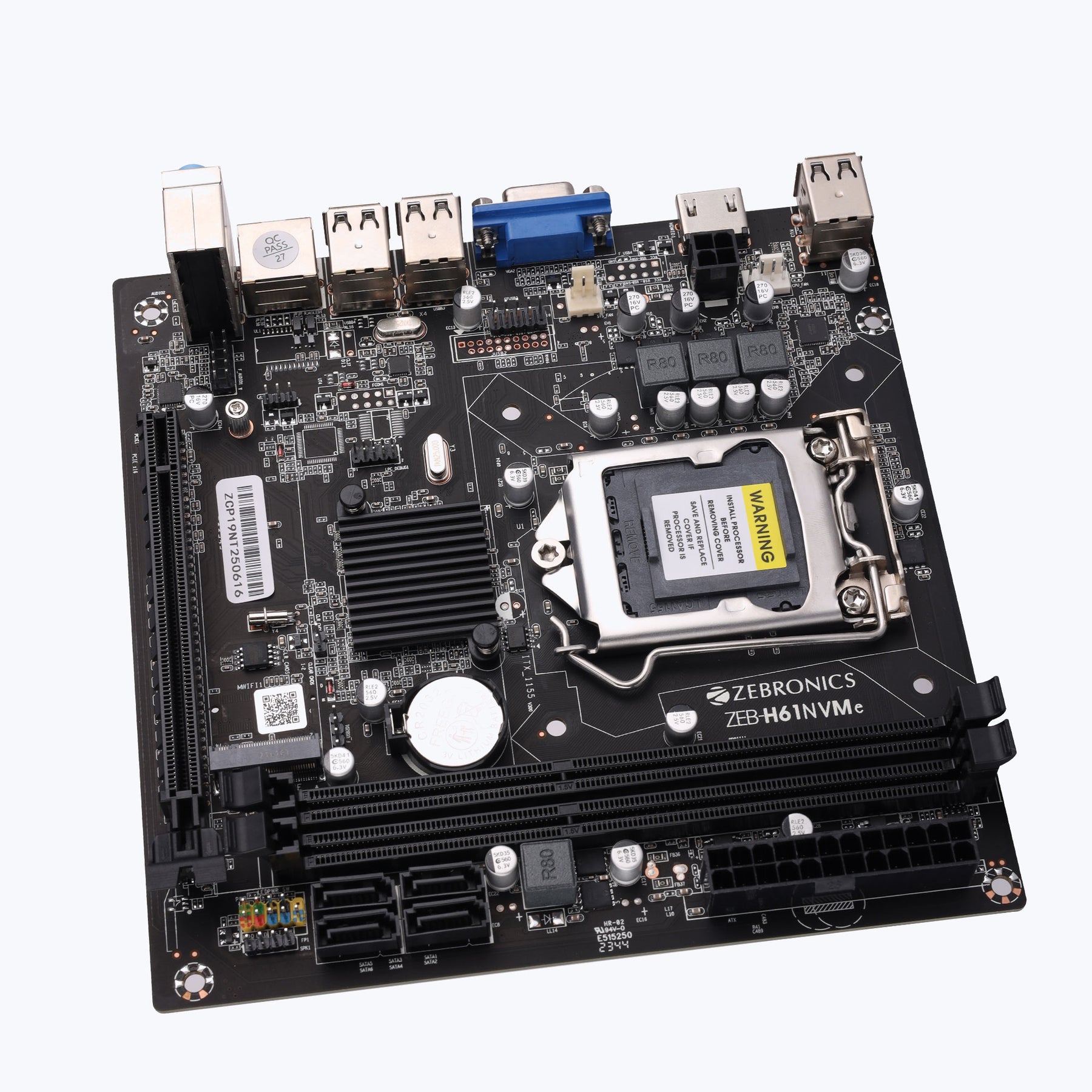 Zebronics H61NVMe - LGA 1155 Socket - Motherboard