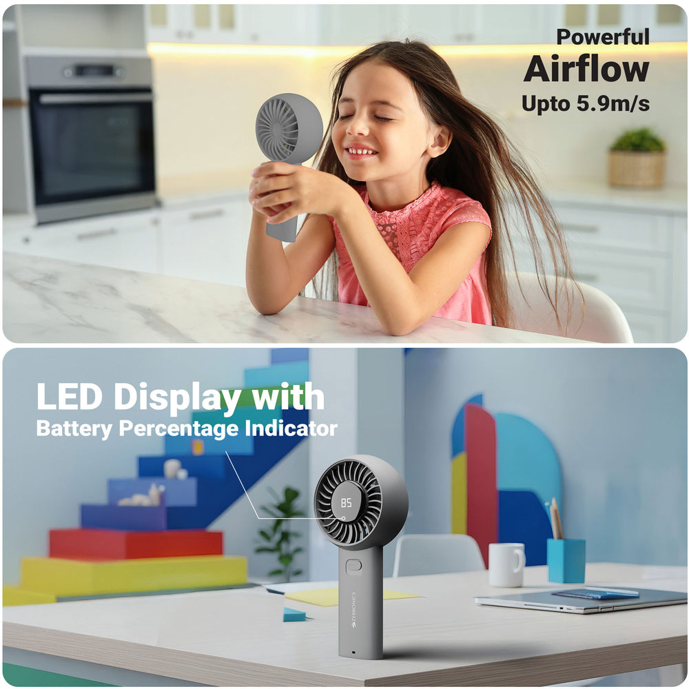 Zebronics Heat Buster 200 Portable Hand Fan