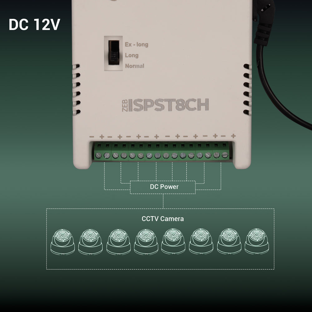 Zebronics ISPST8CH Indoor Power Supply