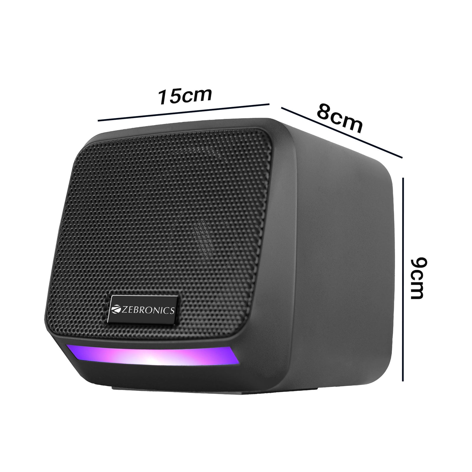 Zebronics Igloo 1 2.0ch Speaker - 8W, LED, USB powered
