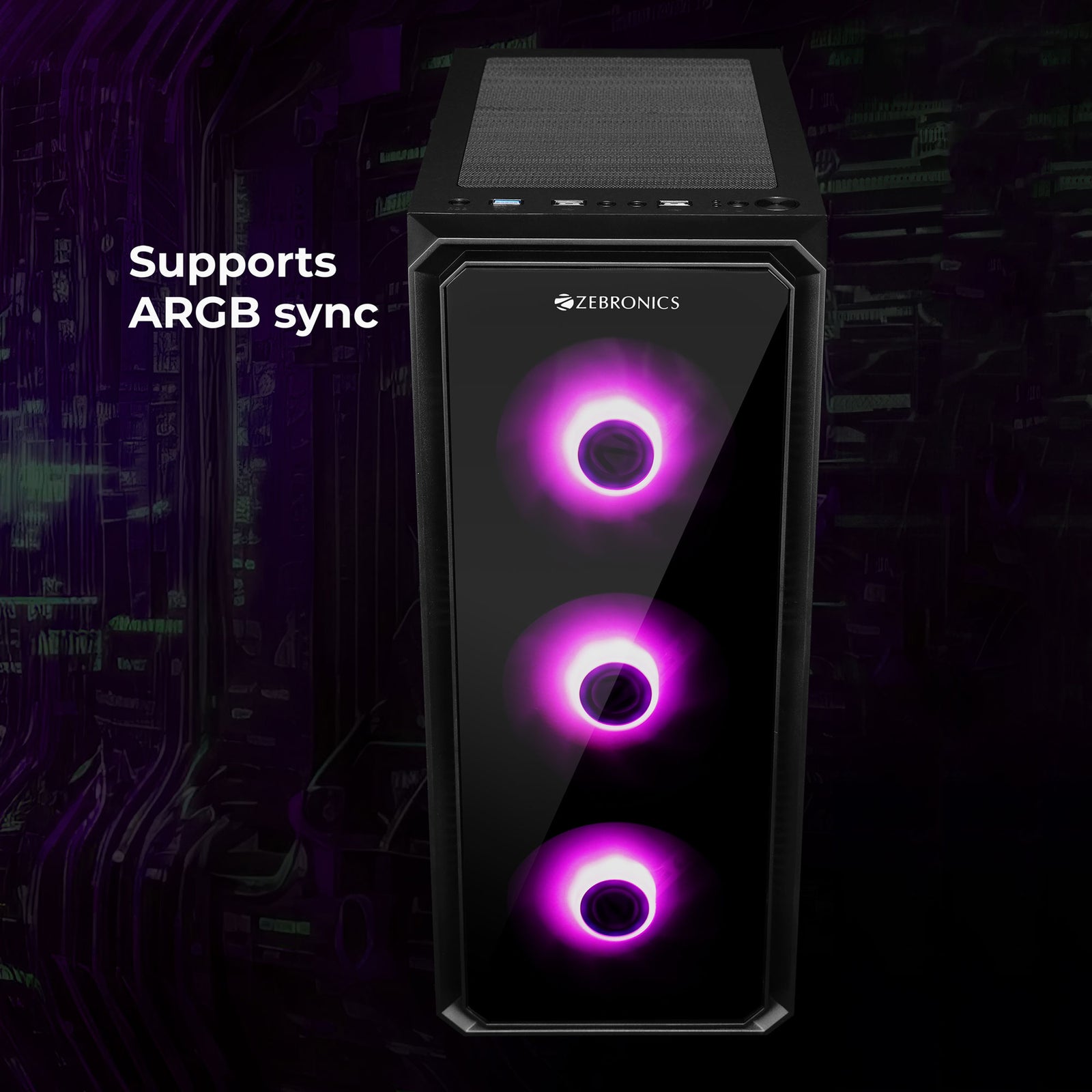 Zebronics Invicta Pro Premium Gaming Chassis