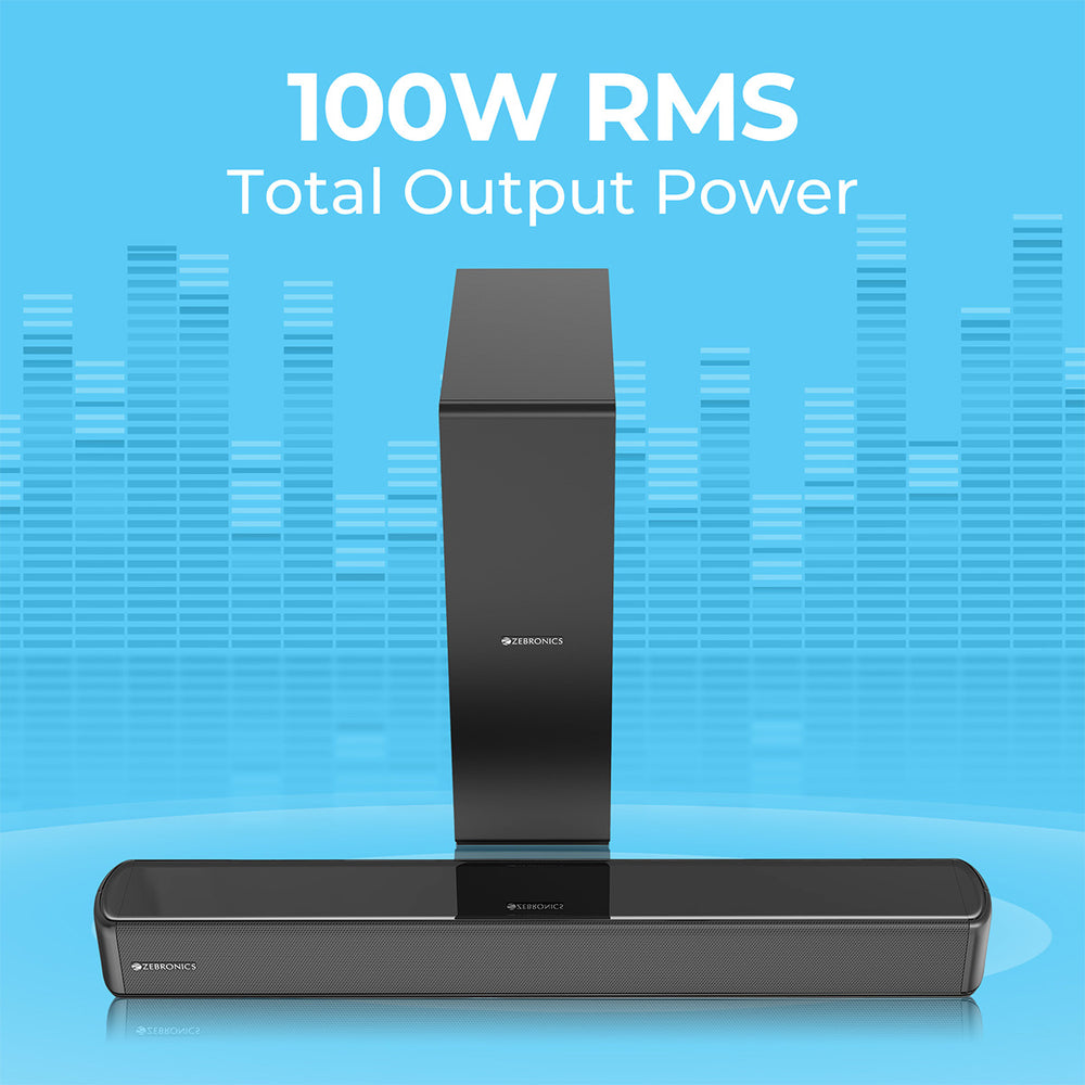 Zebronics Juke bar 3902 - 140W, 2.1 Channel, Multiconnectivity