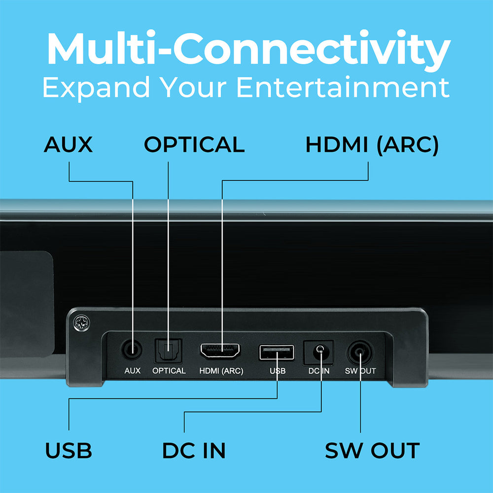 Zebronics Juke bar 3902 - 140W, 2.1 Channel, Multiconnectivity