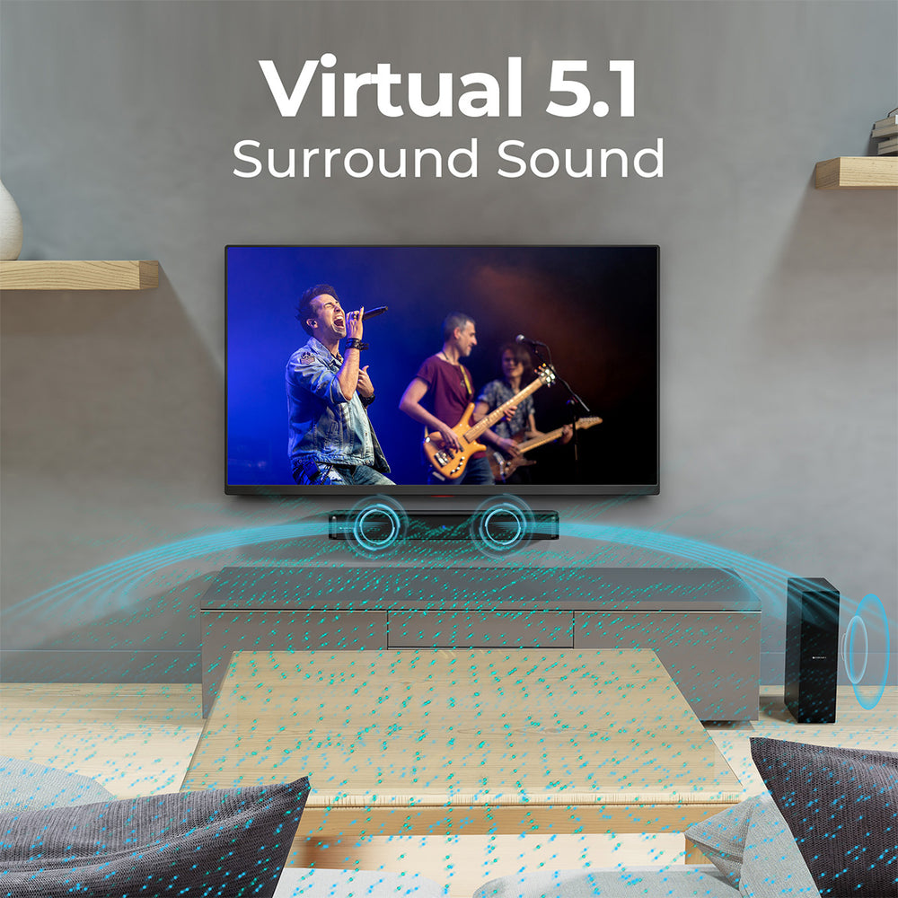 Zebronics Juke bar 3902 - 140W, 2.1 Channel, Multiconnectivity