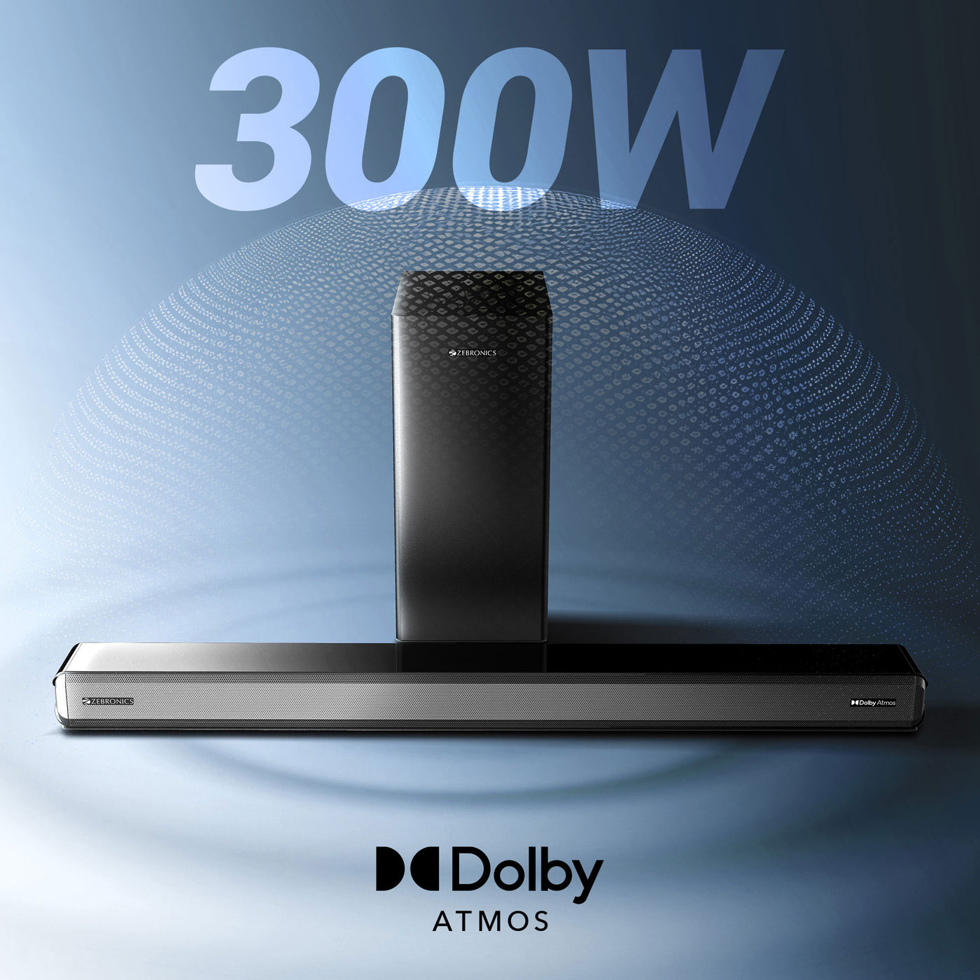 Zebronics Juke Bar 9600 - 300W, 2.1 Channel, Dolby Atmos