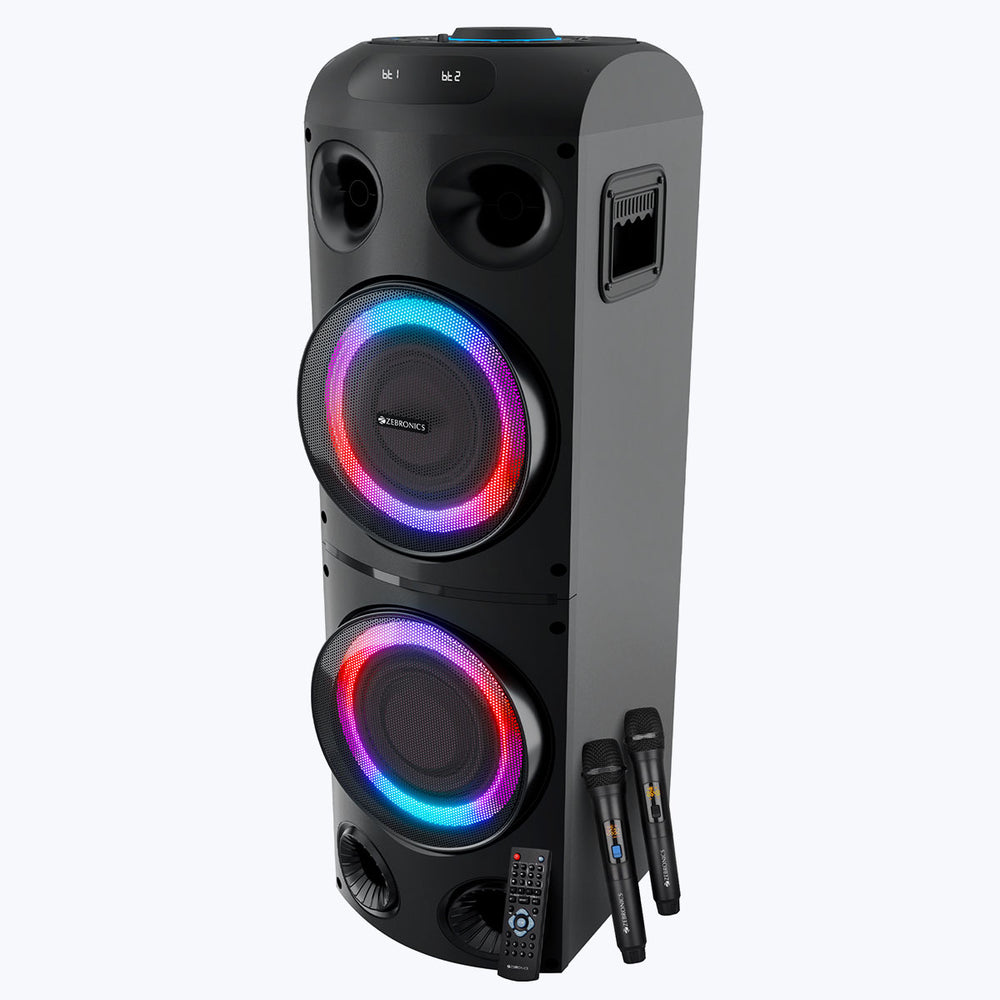 Zeb Knock DJ Speaker - 230W, Cross fade mixer, LED lights