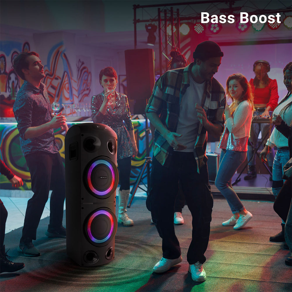 Zeb Knock DJ Speaker - 230W, Cross fade mixer, LED lights