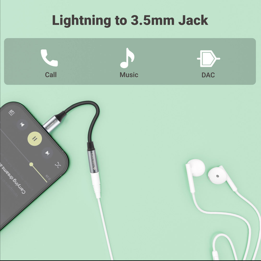 Zebronics LTAUX10 Lightning to AUX Converter