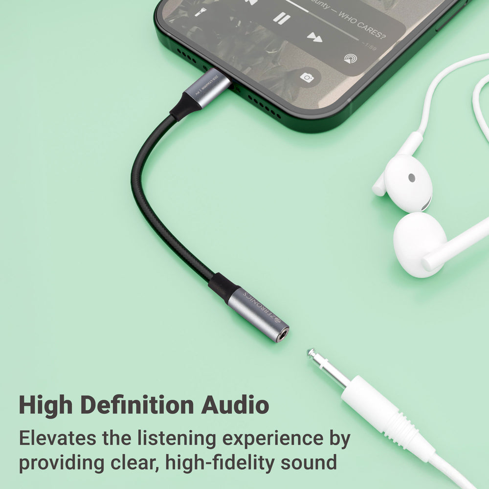 Zebronics LTAUX10 Lightning to AUX Converter