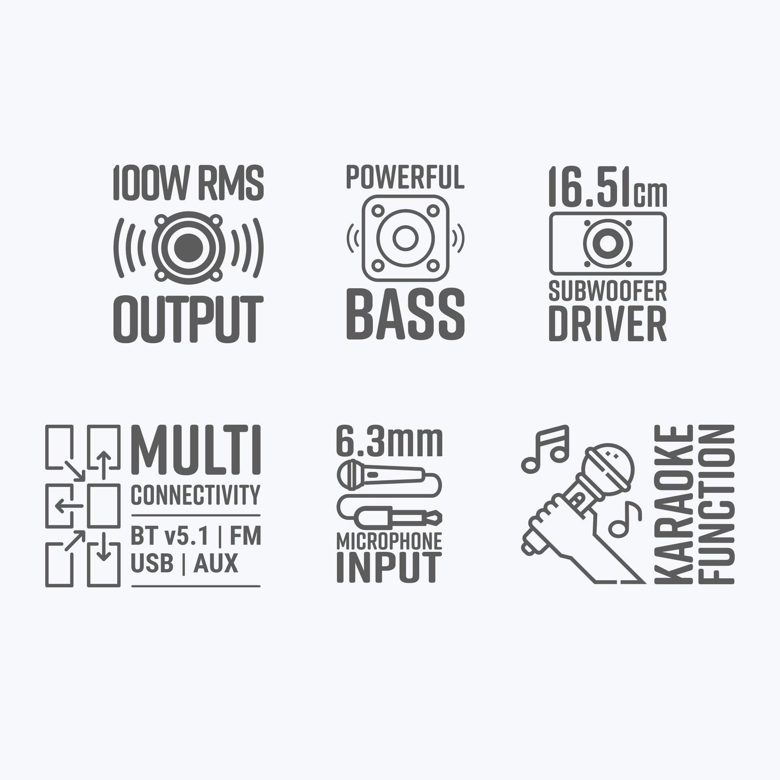 Zebronics Legend Max Tower Speaker - 100W, 2ch RCA, LED