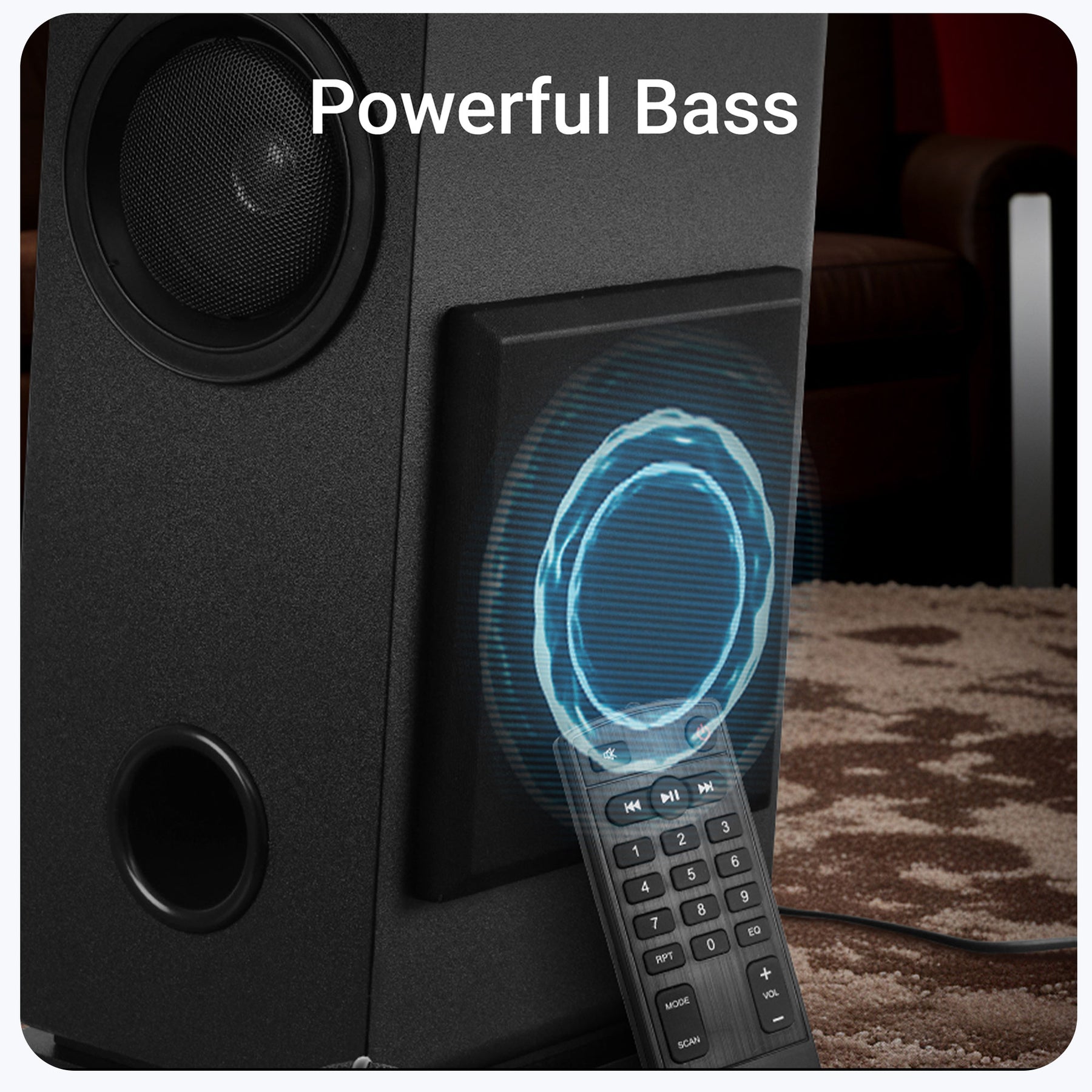 Zebronics Legend Max Tower Speaker - 100W, 2ch RCA, LED