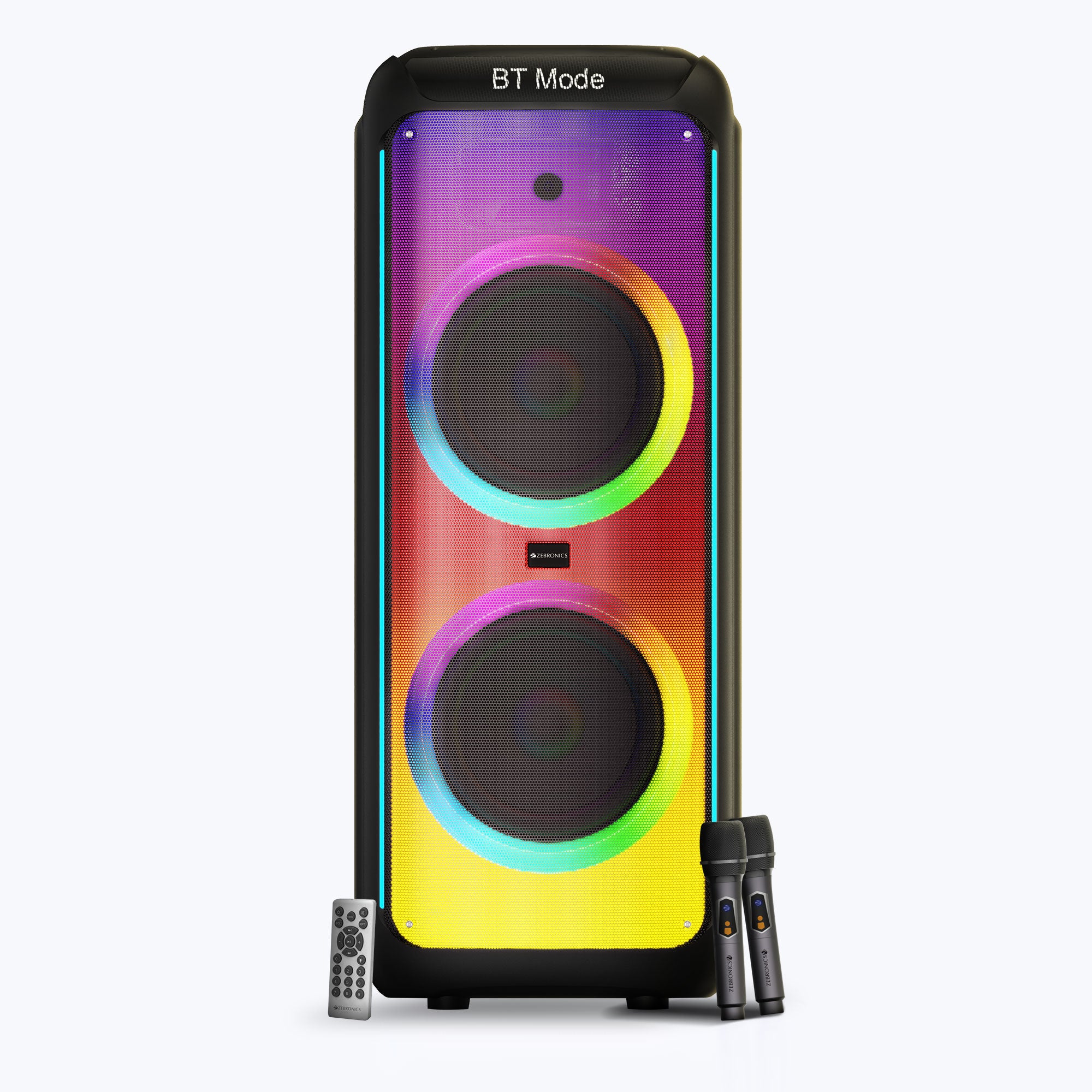 Zebronics lumos DJ Speaker - 240W, RGB LED lights, karaoke