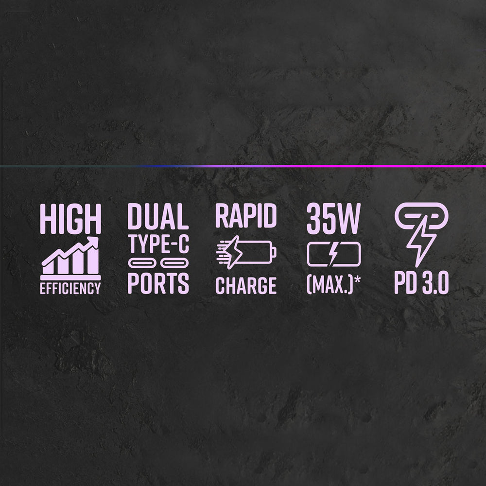 Zebronics MA101B Dual Type C Adapter - Zebronics